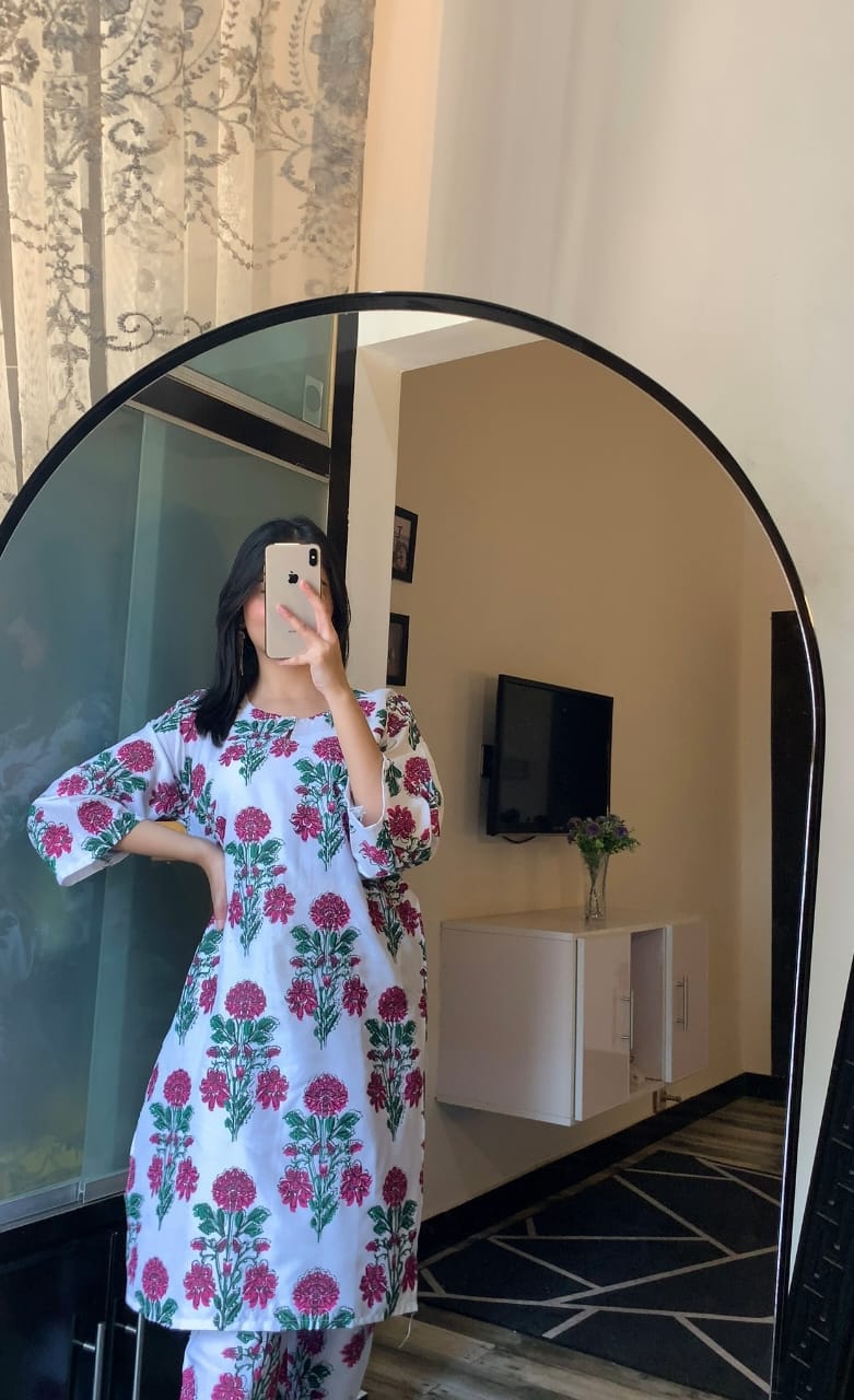 2pc Premium Summer Lilen stich suit for Girls and woman's | Daraz.pk