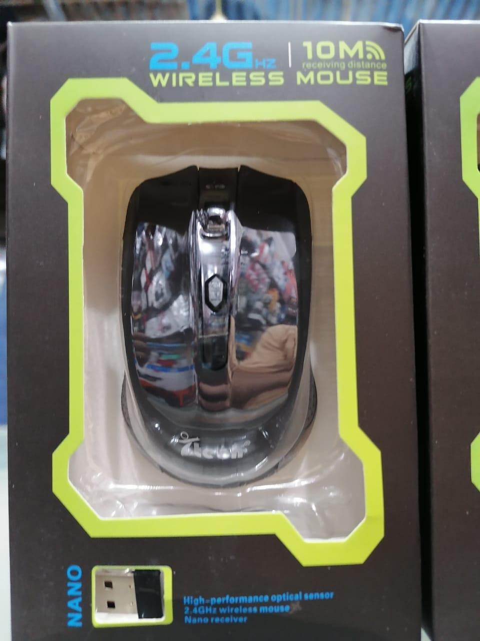 INPHIC Wireless Mouse 2.4G Ergonomic Design 3 Adjustable DPI Optical ...