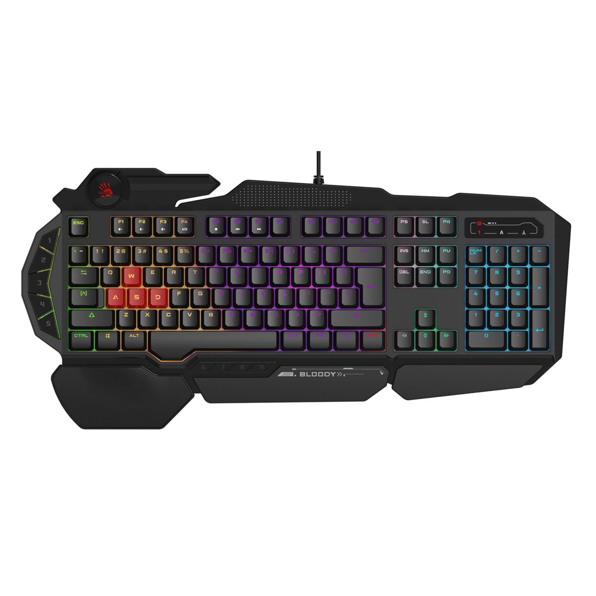Bloody B310N Neon Gaming Keyboard - 1000Hz Report Rate - Double-Shot ...
