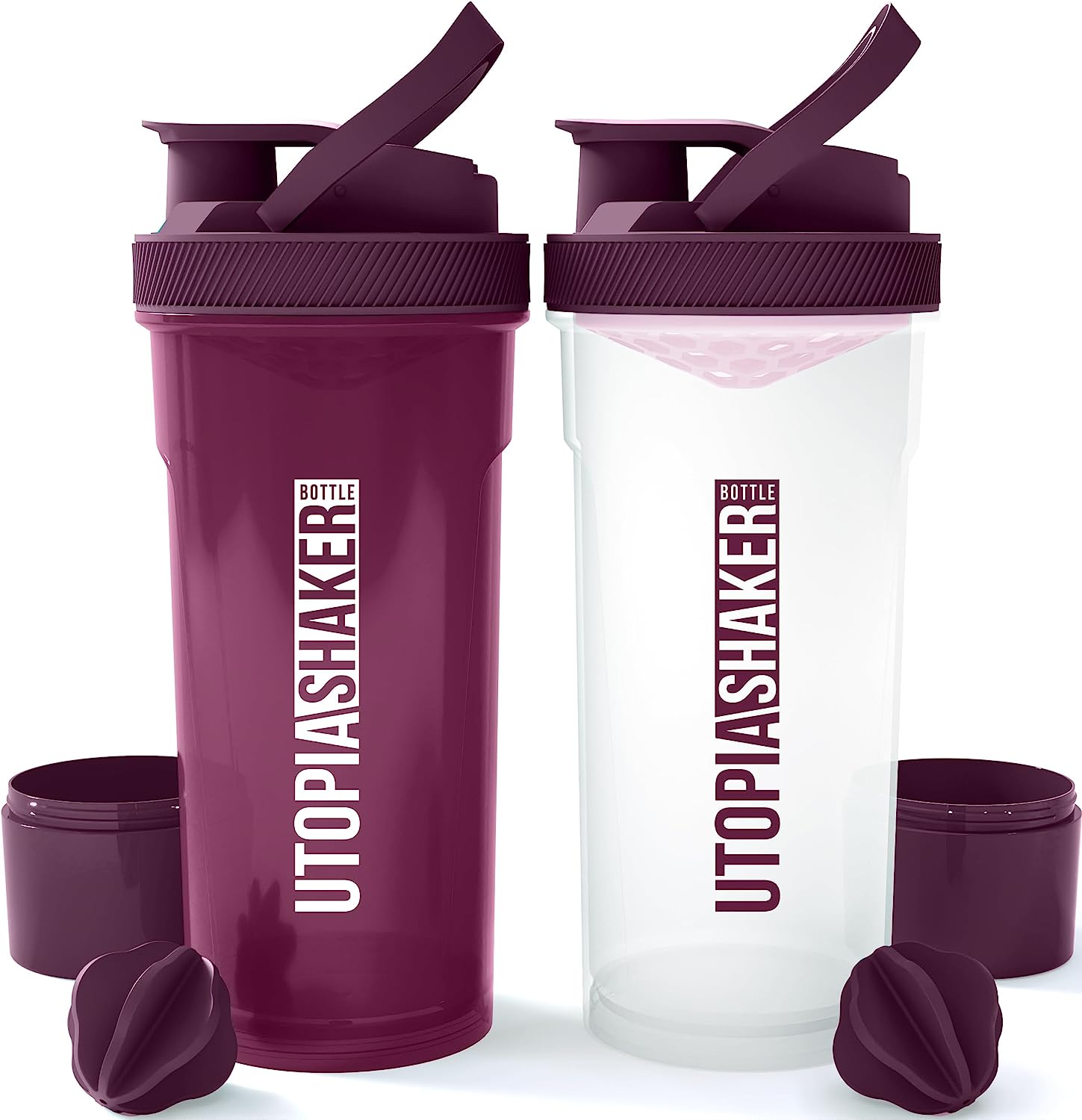 Gym Shaker Bottle Water Bottle Fitness Sports Classic Protein Mixer ...