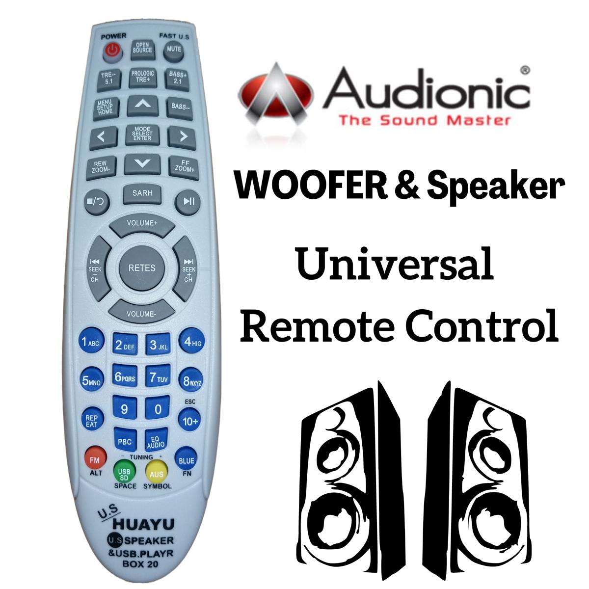 Universal Remote Control for All Woofer & Speaker Audonic remote | Daraz.pk