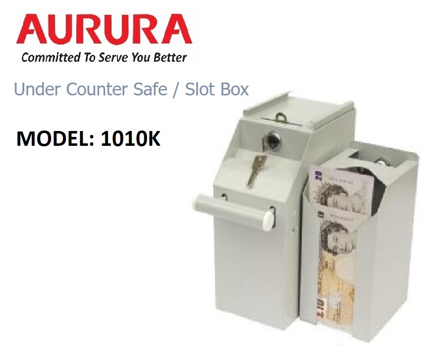 The AURURA 1010K POS Banknote Safe - Mounts underneath a countertop ...