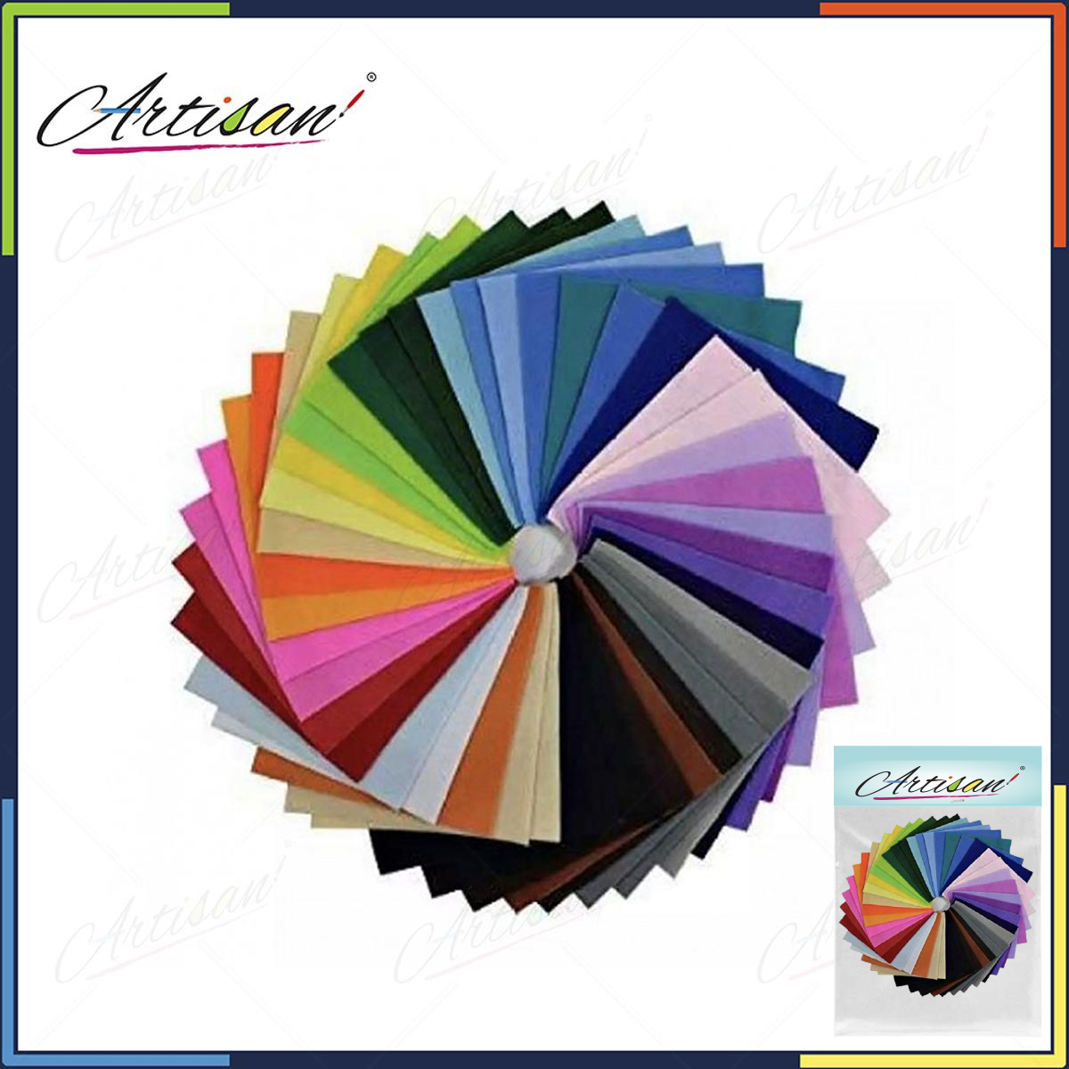 Artisan - Pack of 24 - Plain Felt Fabric Sheets | Daraz.pk