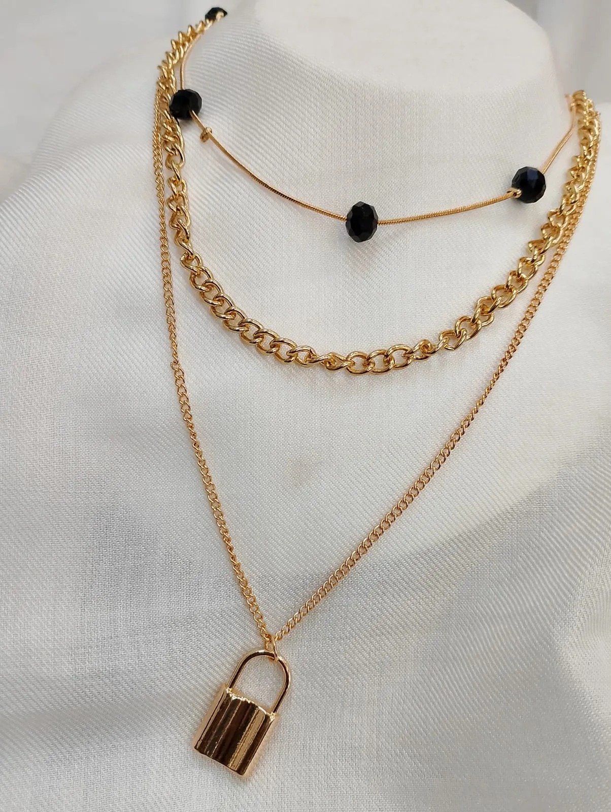 Chain Choker Necklaces for Women Gold Punk Chunky Choker Elegant Heart ...