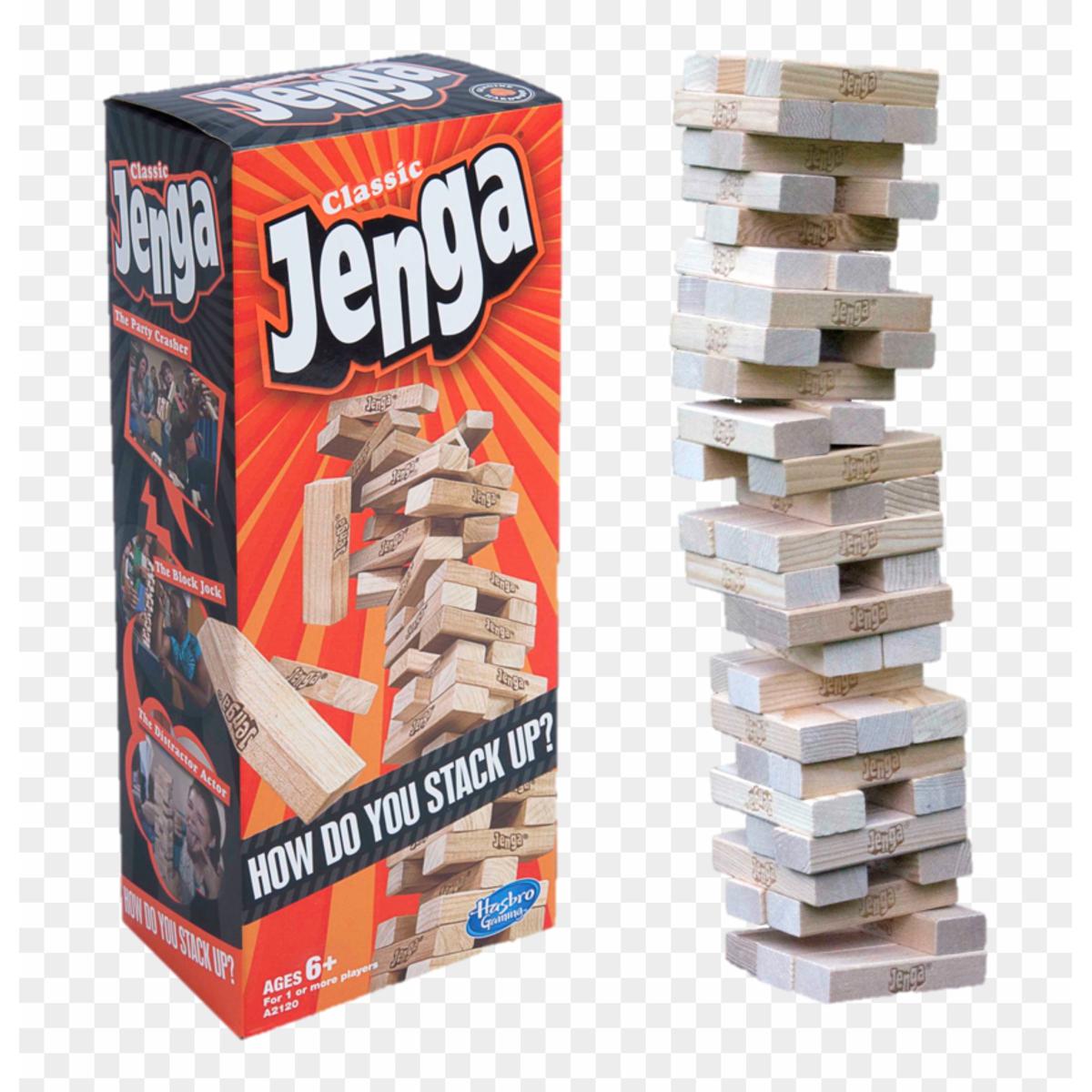Hasbro Gaming Jenga Tower Wooden Blocks Game - Wood Toy | Daraz.pk