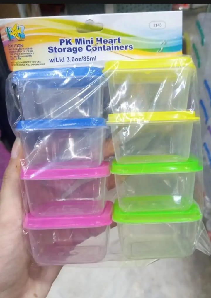 Pack of 8 Mini storage containers/ set of 8 Mini food storage ...