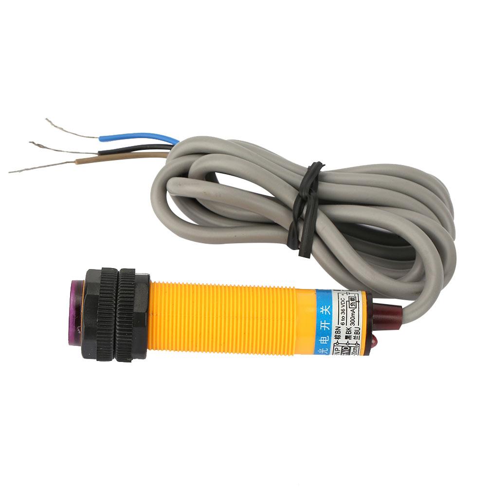E3F-DS20P1 Photoelectric Proximity Switch PNP Normally Open Diffuse ...