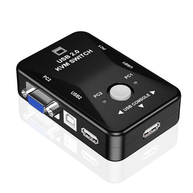 4 Port Vga Kvm Switch 1080p Usb2.0 Vga Splitter Mouse Keyboard Printer ...