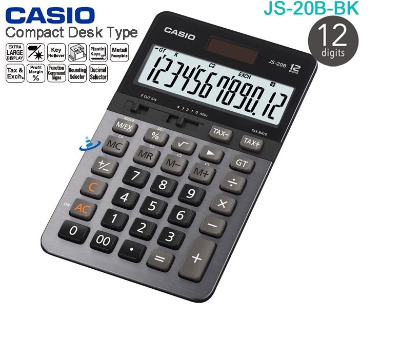 Casio JS20B COMPACT DESK TYPE PRACTICAL CALCULATOR | Daraz.pk