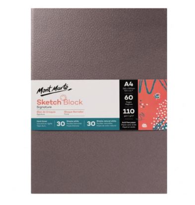 Mont Marte Signature Sketch Block Hard Cover A4 60 Sheets | Daraz.pk