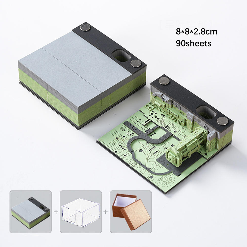 Ornamental Mini Calendar High-Quality Hand-Tear Paper Crafted Desk ...