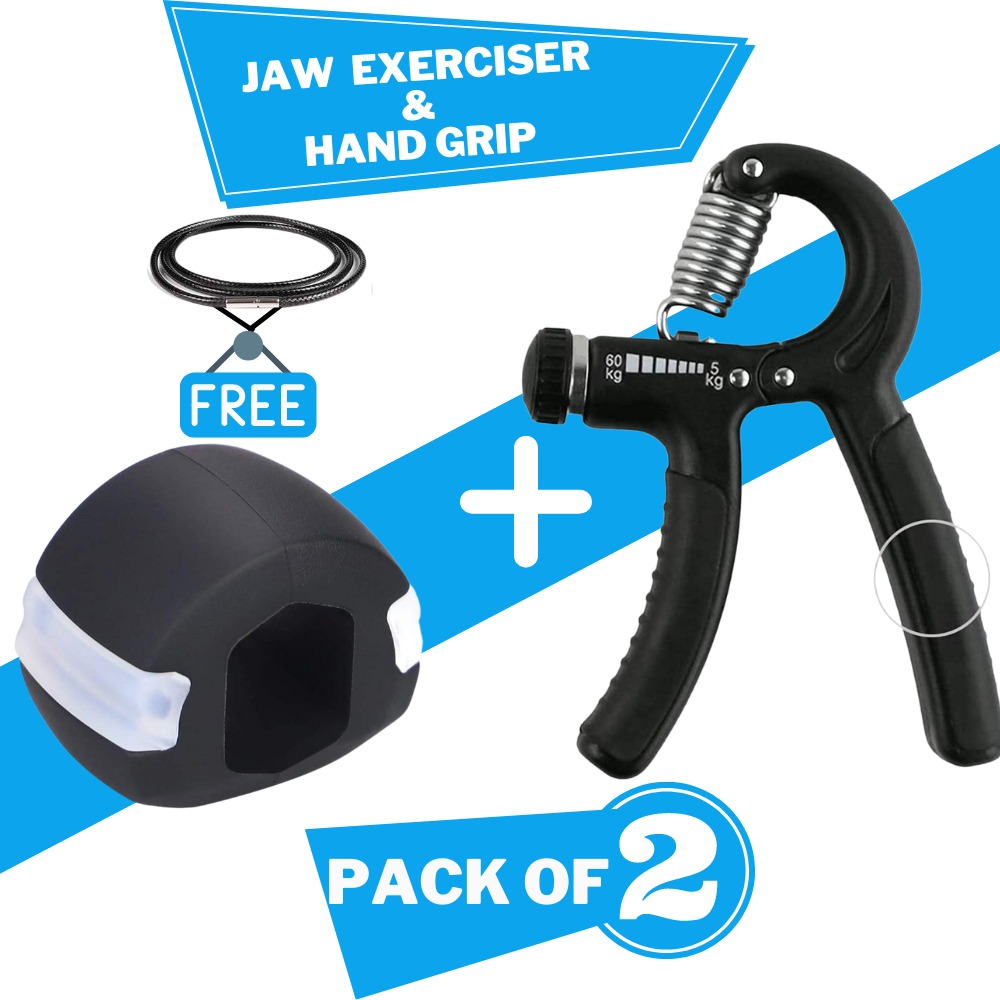 Pack of 2 Jawline Exerciser Ball Jawline Shaper chew for men & women ...