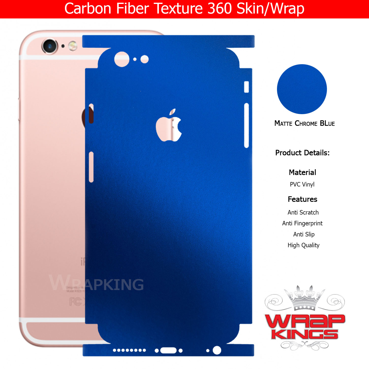 For Iphone 6s Plus Skin/Wrap 360 Protection Sheet/ Carbon fiber/ Matte/ Transparent/ Lamination ...