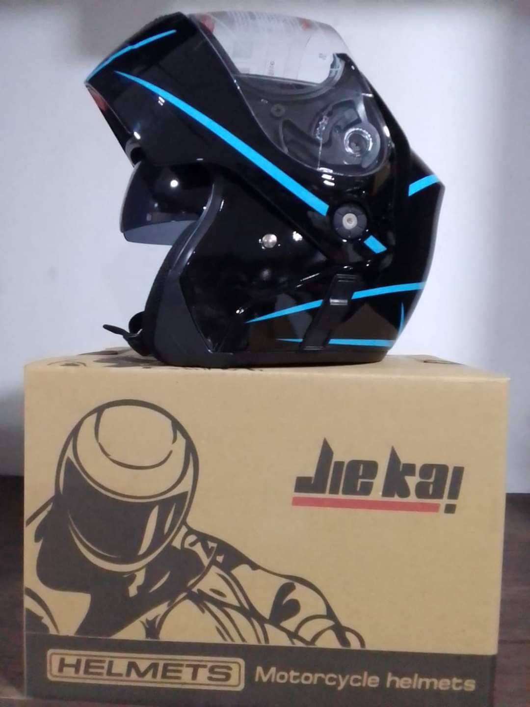 HELMET JIEKAI JK-111 BIKE HELMET - FLIPUP - DOT APPROVED - DUAL VISOR ...