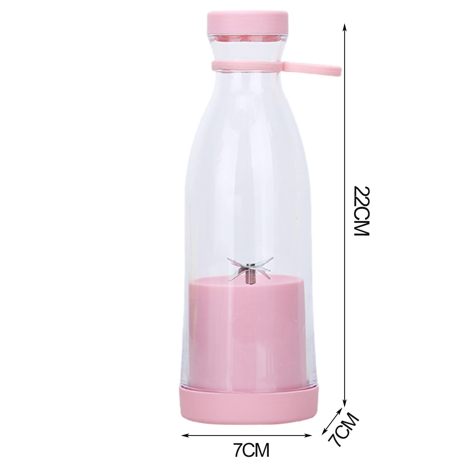 Fresh Juice Mixer Bottle, Mixer Smoothie Maker, 380 ml Rechargeable USB ...