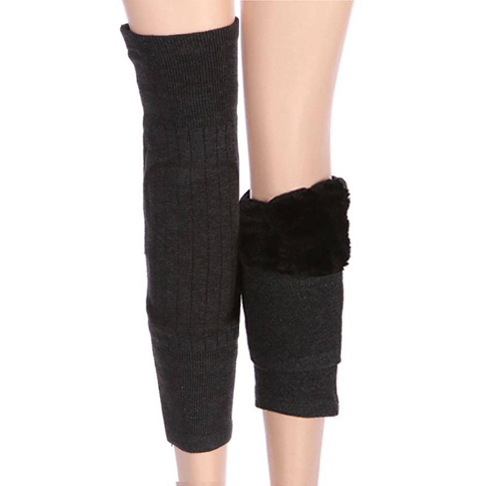 Cashmere Winter Knee Brace Thermal Leg Knee Warmer Sleeve for Women Men ...