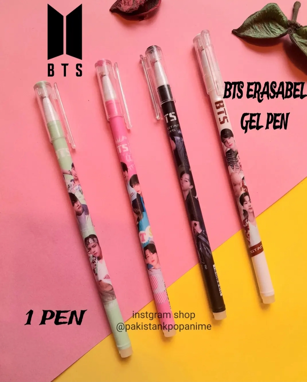BTS PEN Gel pen Erasable Jimin Suga V 1pen | Daraz.pk