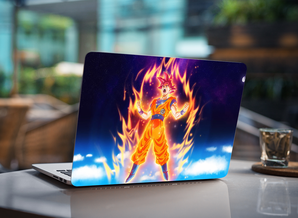 Son Goku Dragon Ball Laptop Notebook Skin Sticker Cover Art Laptop Skin ...