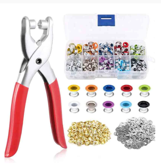 5mm Grommet Eyelet Plier Set, Eyelet Hole Punch Pliers Kit with 300 ...