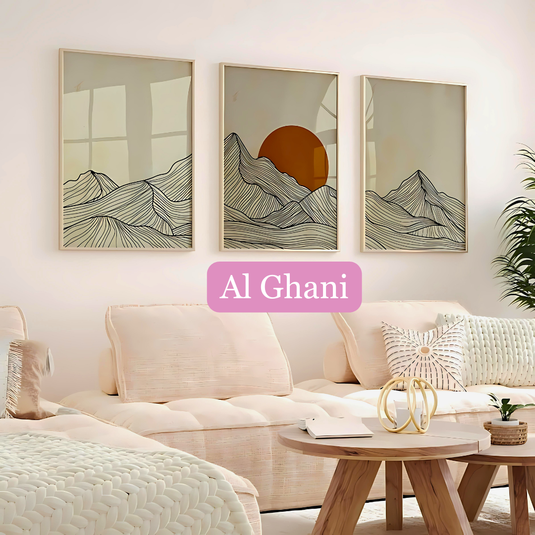 Glam 3 piece Framed Wall Art Set of 3 Mountain Prints Art Framed Wall ...
