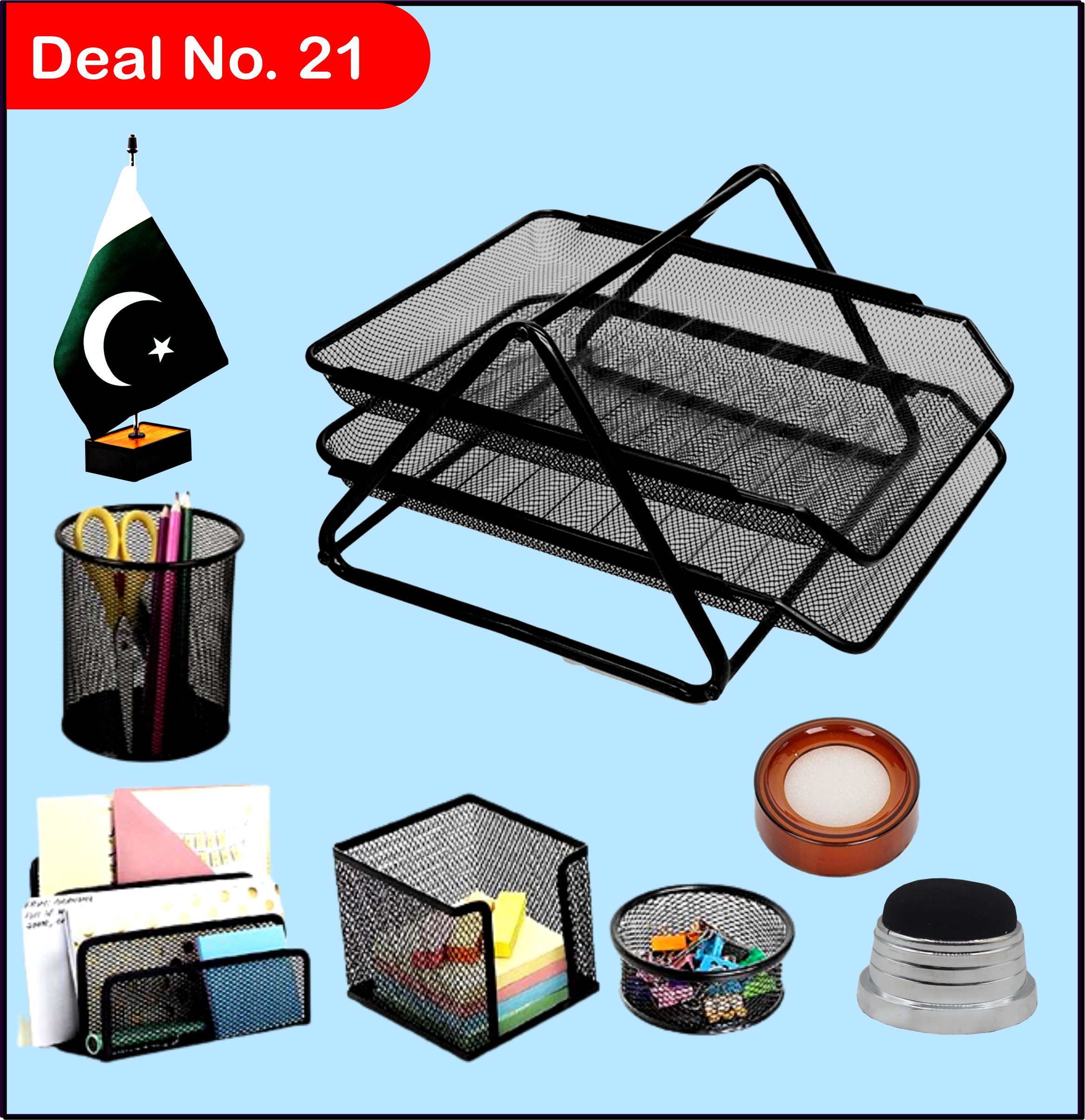 Office Desk Accessories Set, Office Desk Accessories, Desk Organizer ...