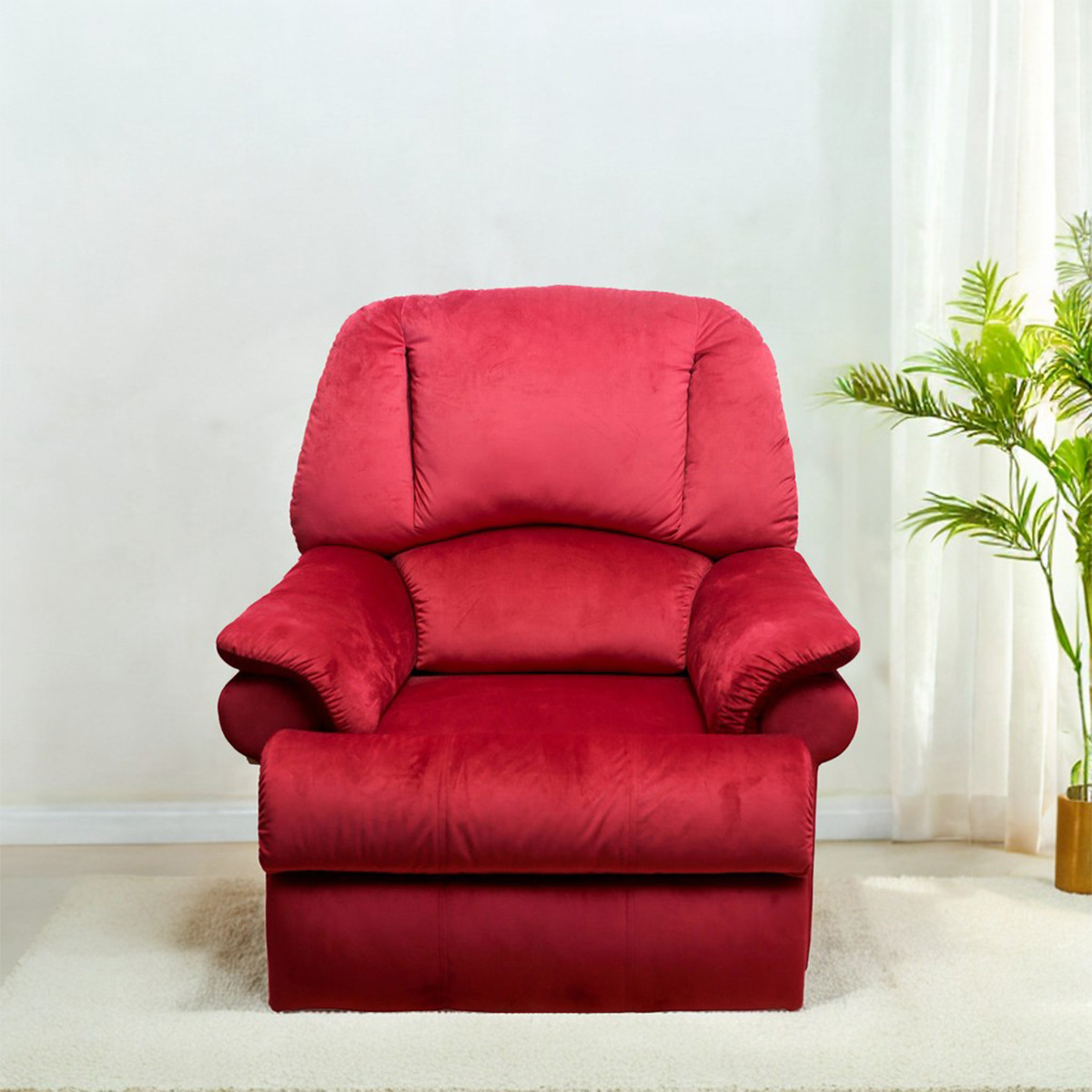 Habitt - Manual Recliner Sofa - Red - Free installation | Daraz.pk