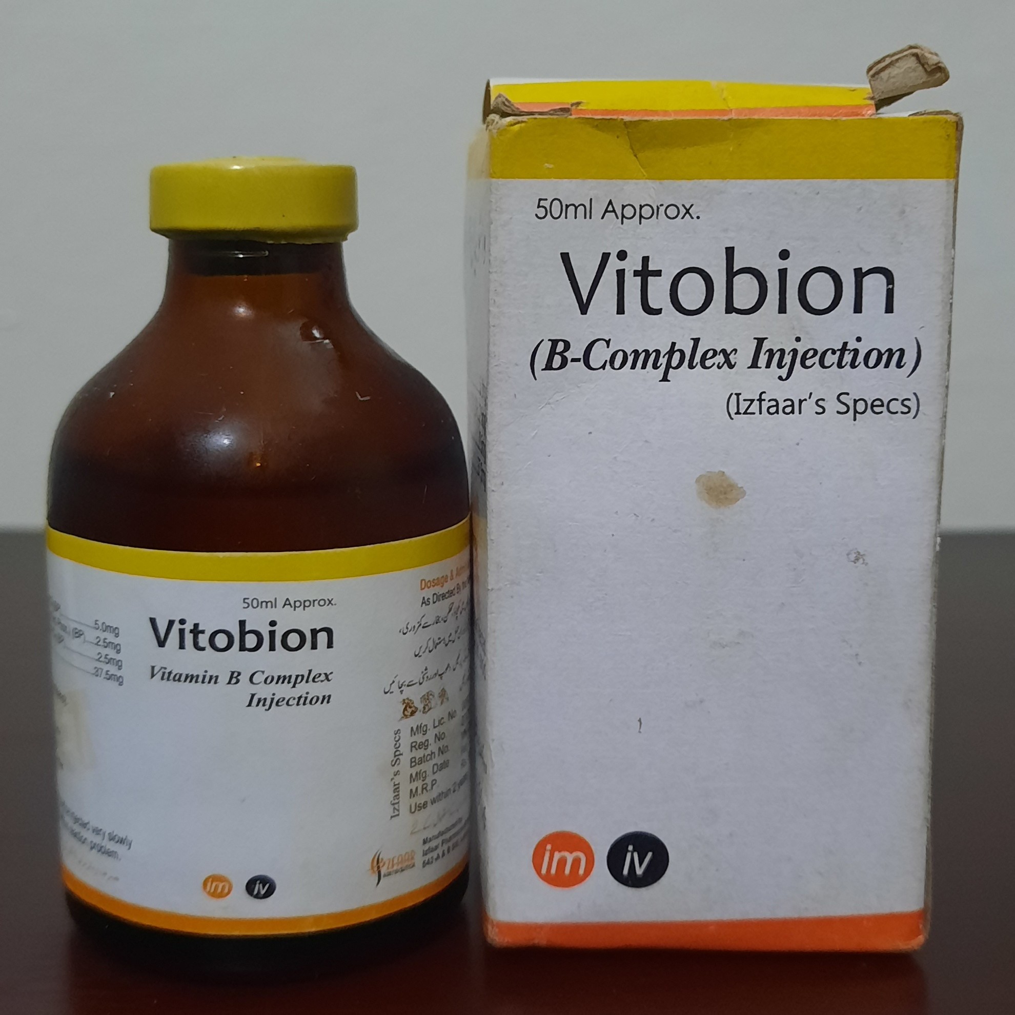 Vitobion B-Complex Injection 50ml Izhaar's Specs | Daraz.pk
