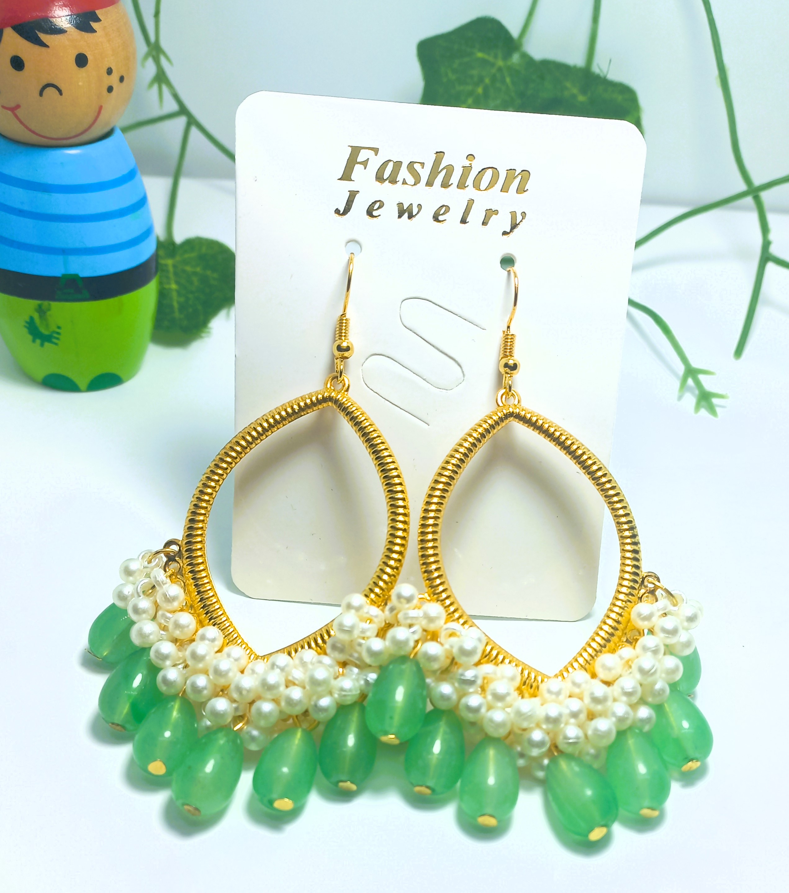 2pcs (1 pair), Metal Resin Jhumka Earrings / Bezel / Jhumka Base, about ...