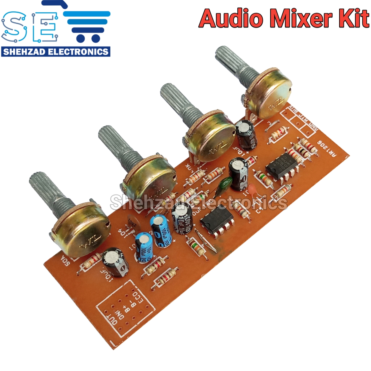 Audio Signal Mixer JRC4558 Preamplifier Mixing Board | Daraz.pk