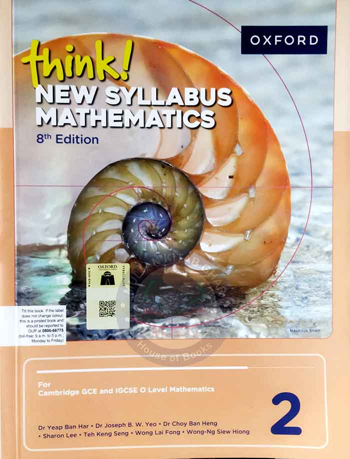 Oxford Think New Syllabus Mathematics Book 2 (8th Edition) by Dr Joseph ...