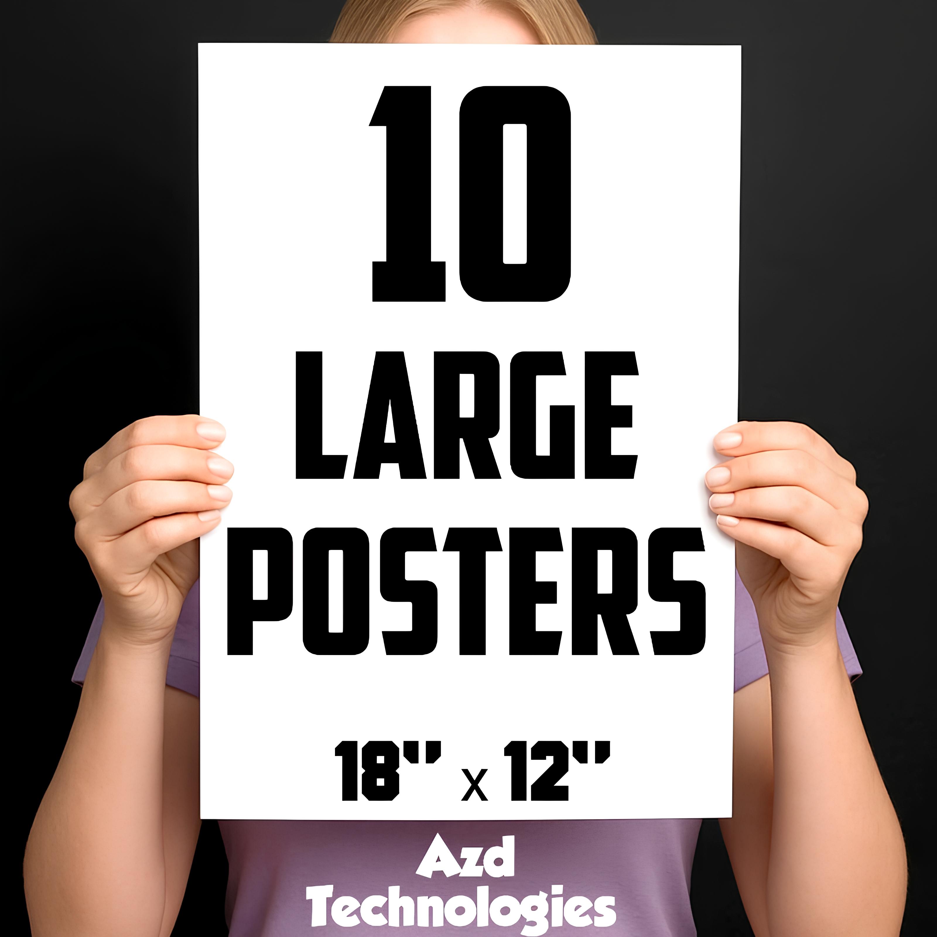 Custom Printed Large Posters 18x12 Inches Design Your Own Wall Art Best ...