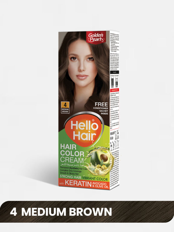 Hello Hair Hair Color Medium Brown 4 | Daraz.pk