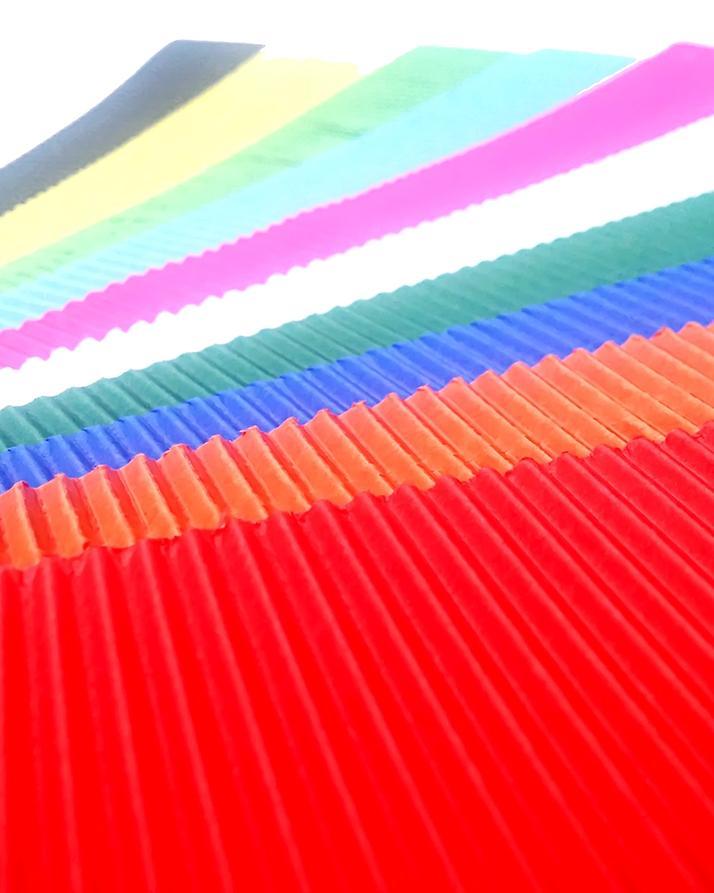 Original Pack of 10 Simple Corrugated Cardboard Sheets for Crafts ...