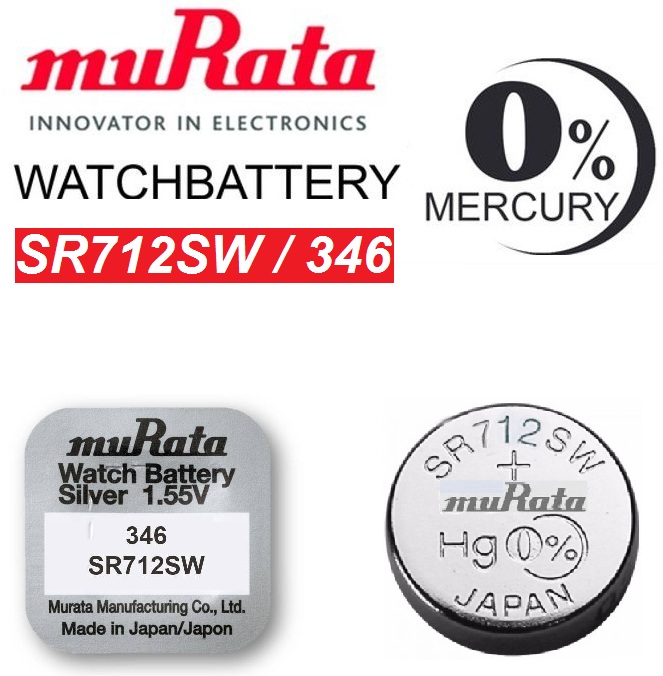 muRata 346 SR 712 SW - COIN CELL / BATTERY FOR WRIST WATCHES MADE IN JAPAN | Daraz.pk