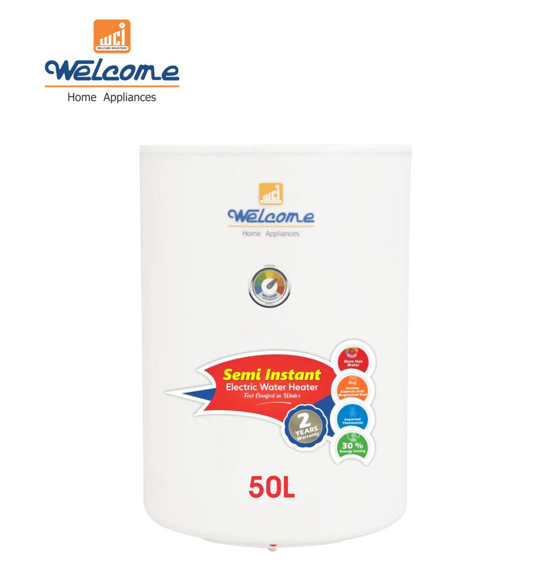 Welcome 50-Litres Semi Instant Electric Water Heater - Electric Water ...