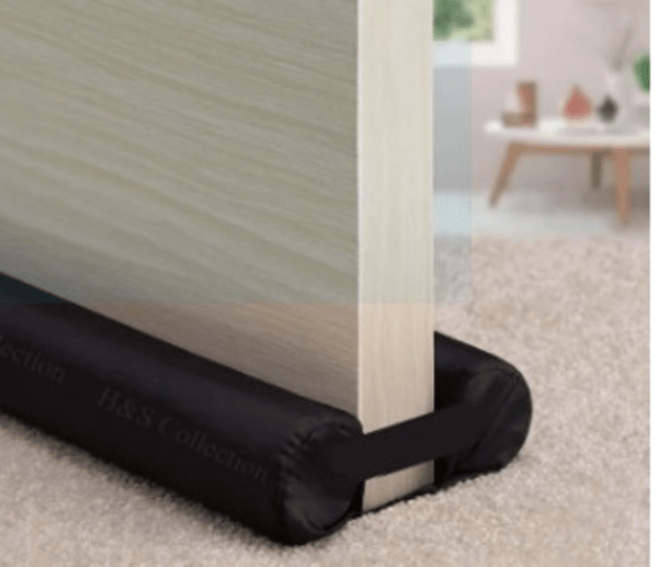 Door Draft Stopper, Under Door Fabric Guard, Twin Draft Blocker, Stops ...