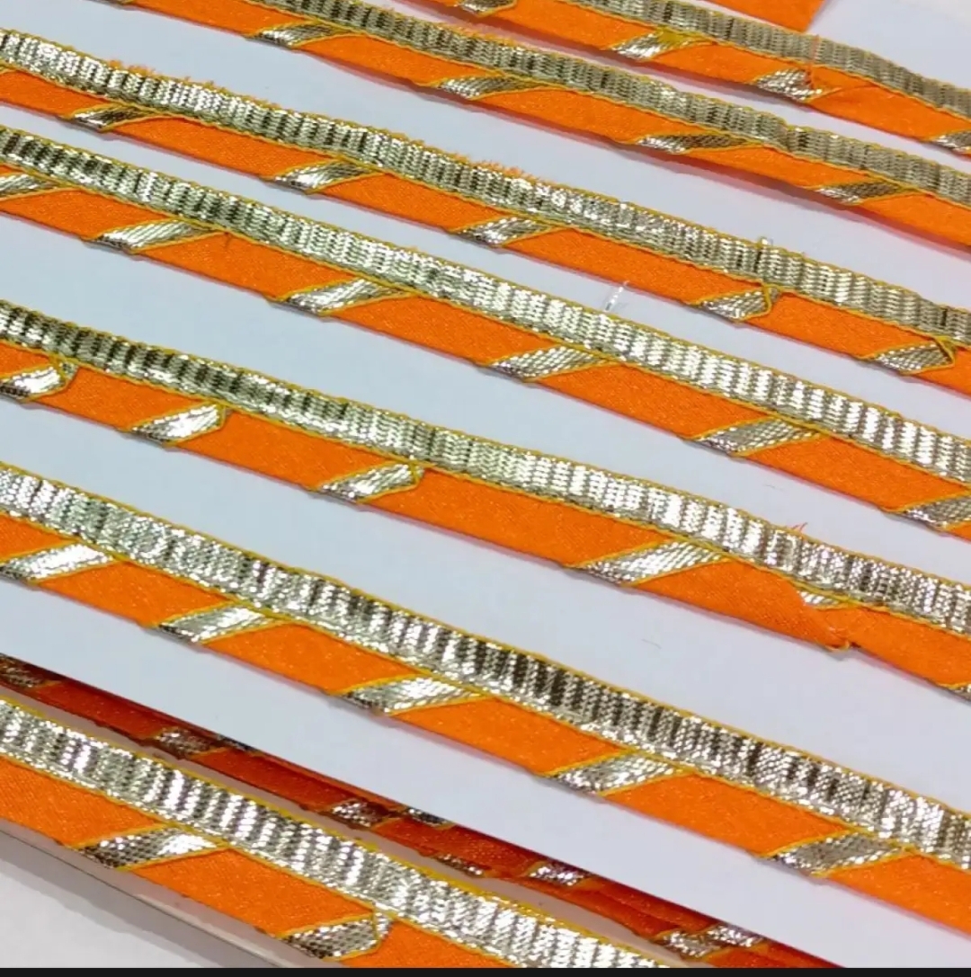 FASHION! 4 YARDS (GAZ) INDIAN FANCY GOTTA LACE FOR CLOTHES (SMALL SIZE ...