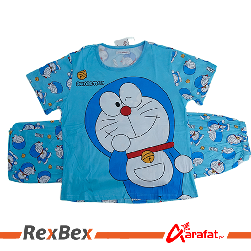 2-piece Doraemon printed Night Suit/Sleep wear for girls - Night dress ...
