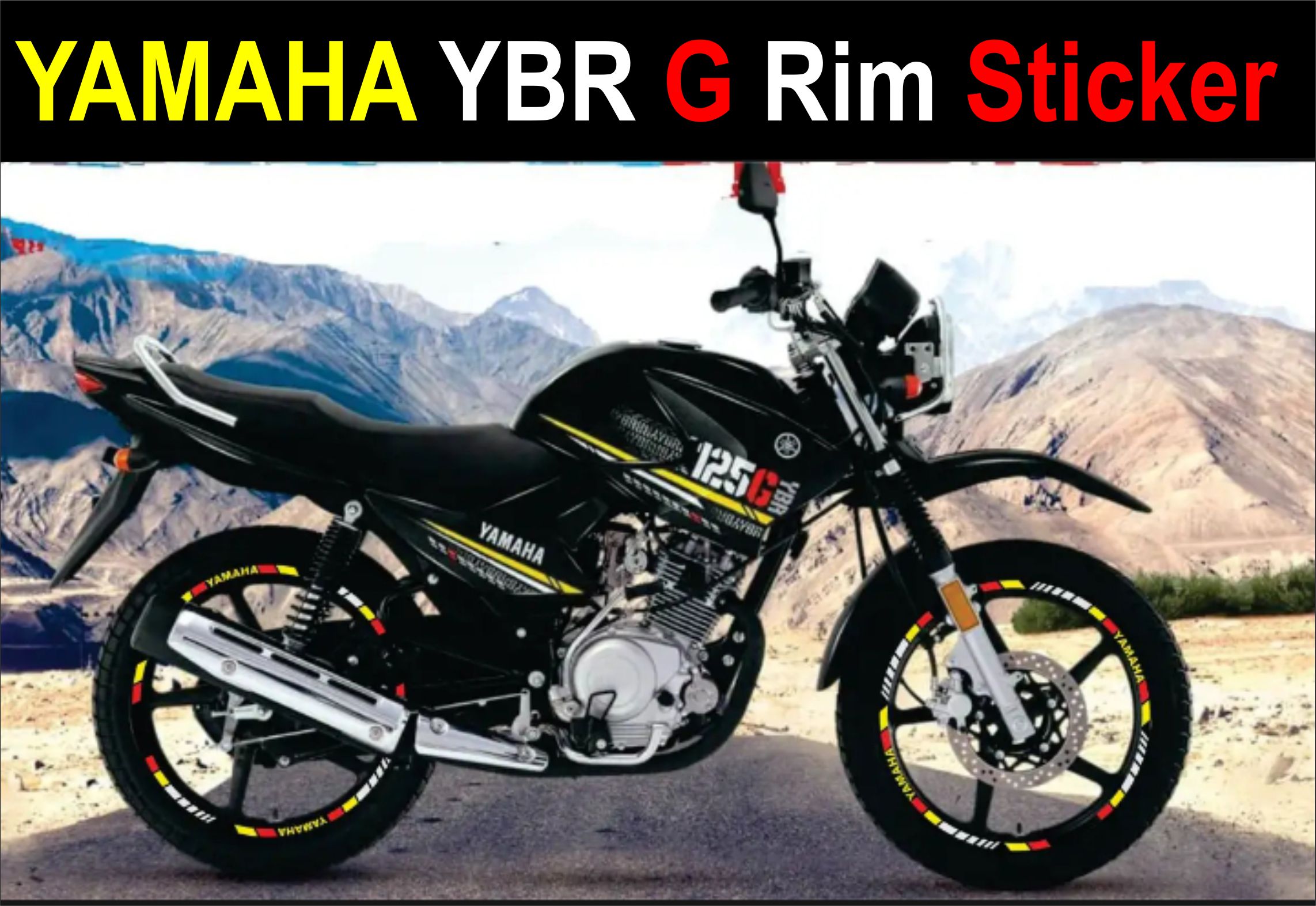 Rim Sticker YBR-G-125 | Daraz.pk