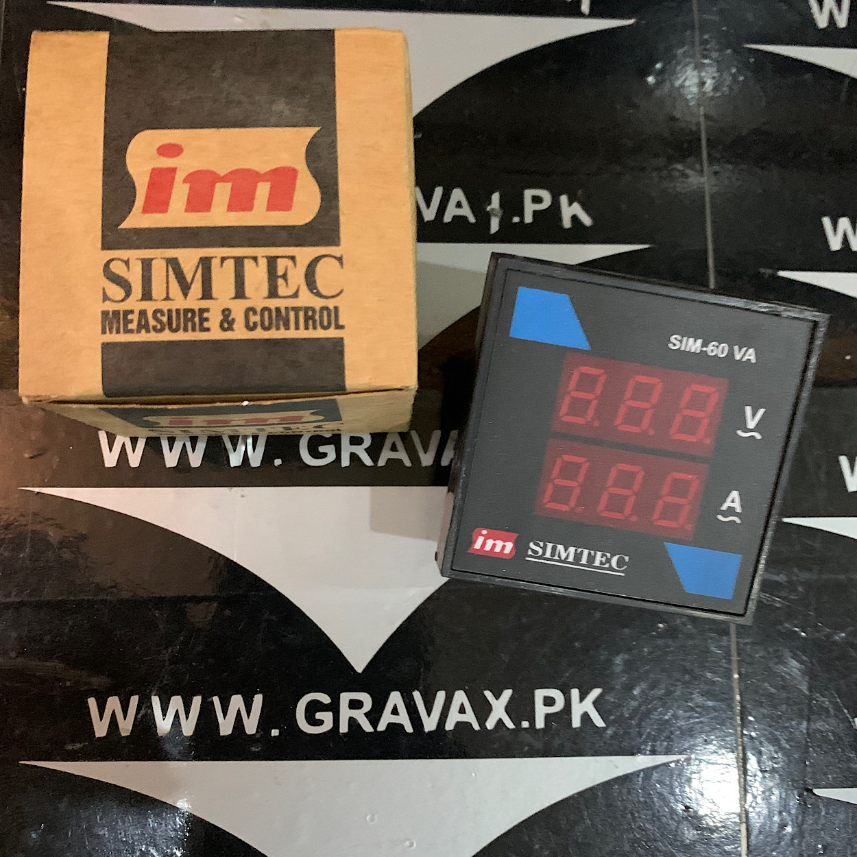 VOLTAGE AND AMPERE METER- SIMTEC 60x60 SIZE - PANEL METER | Daraz.pk