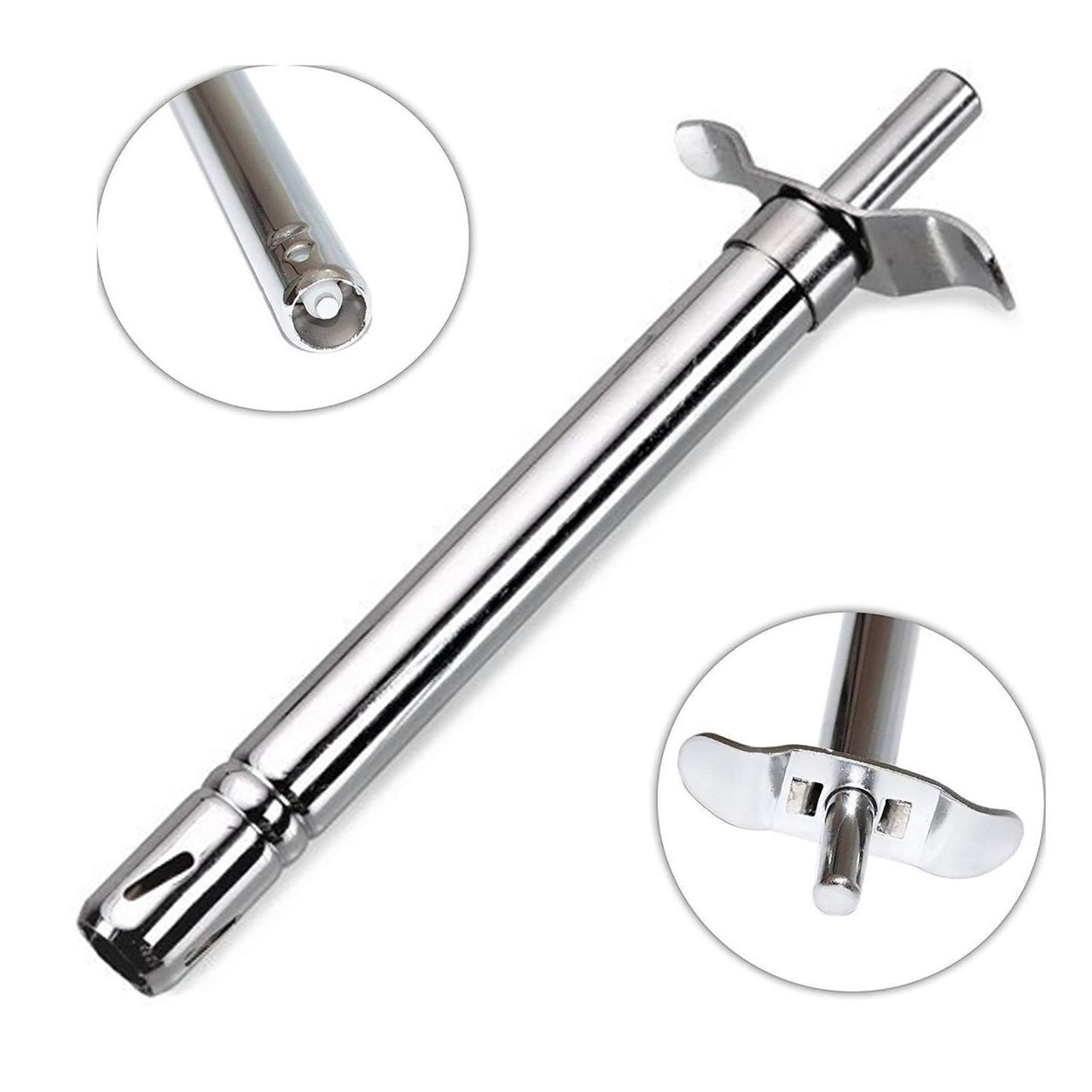 Kitchen Lighter SS Metal - Gas Stove Lighter - No Fuel No Batteries No ...