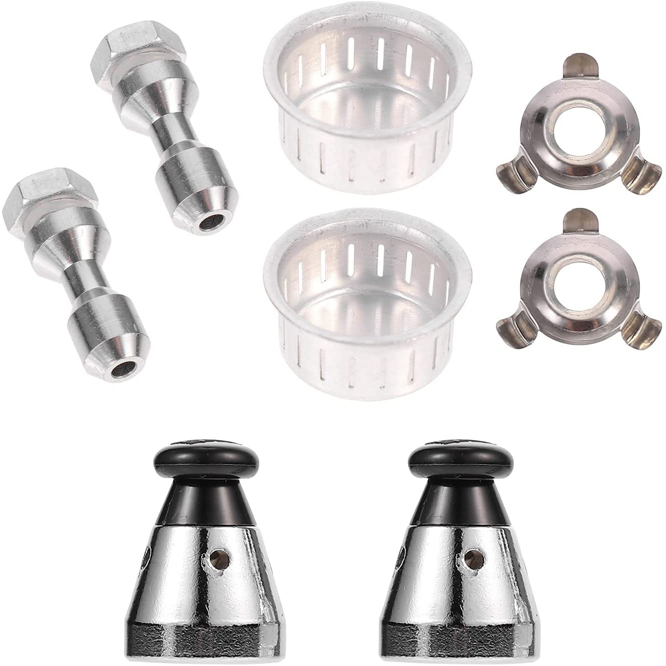 Pressure cooker part presto-2 x Pressure Relief Valve 2 x Exhaust Pipe ...