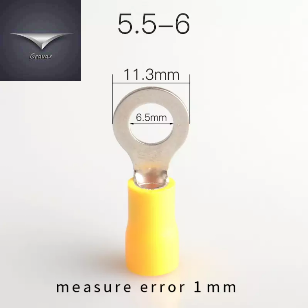 RV5.5-4 RV5.5-5 RV5.5-6 RV5.5-8 RV5.5-10 RV5.5-12 Yellow Ring Insulated ...