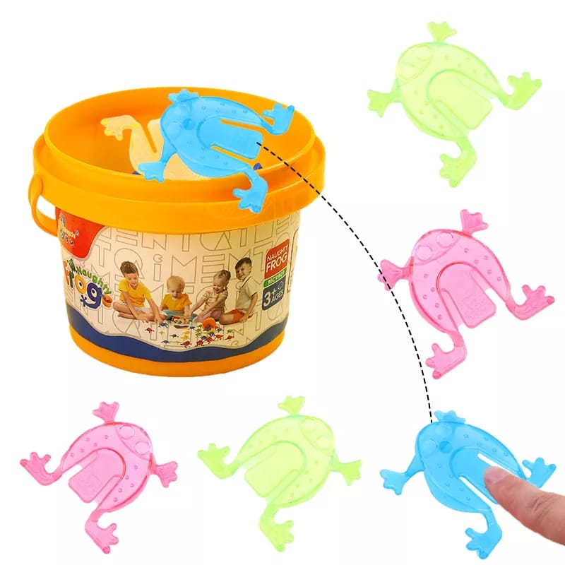 Jumping Frogs Toys Mini Transparent Plastic Children Finger Action ...