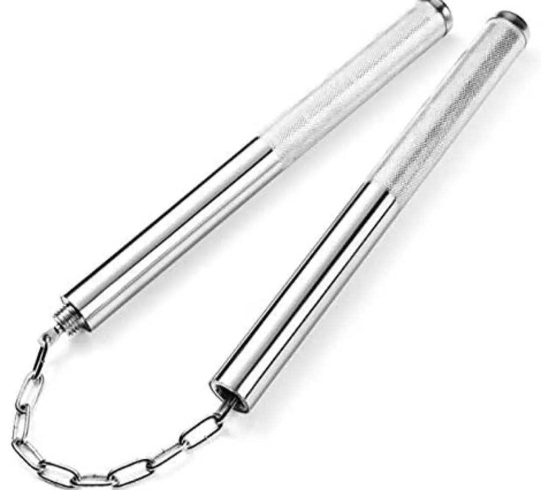 Stainless Steel Nunchaku for Martial Arts, Safety Stick, Foldable ...