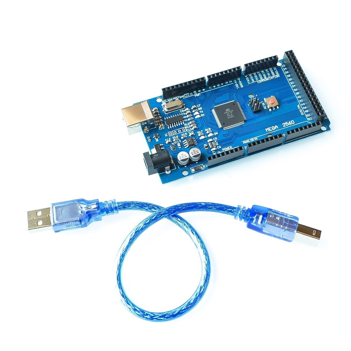 MEGA2560 MEGA 2560 R3 ATmega2560-16AU CH340G AVR USB Board Development ...
