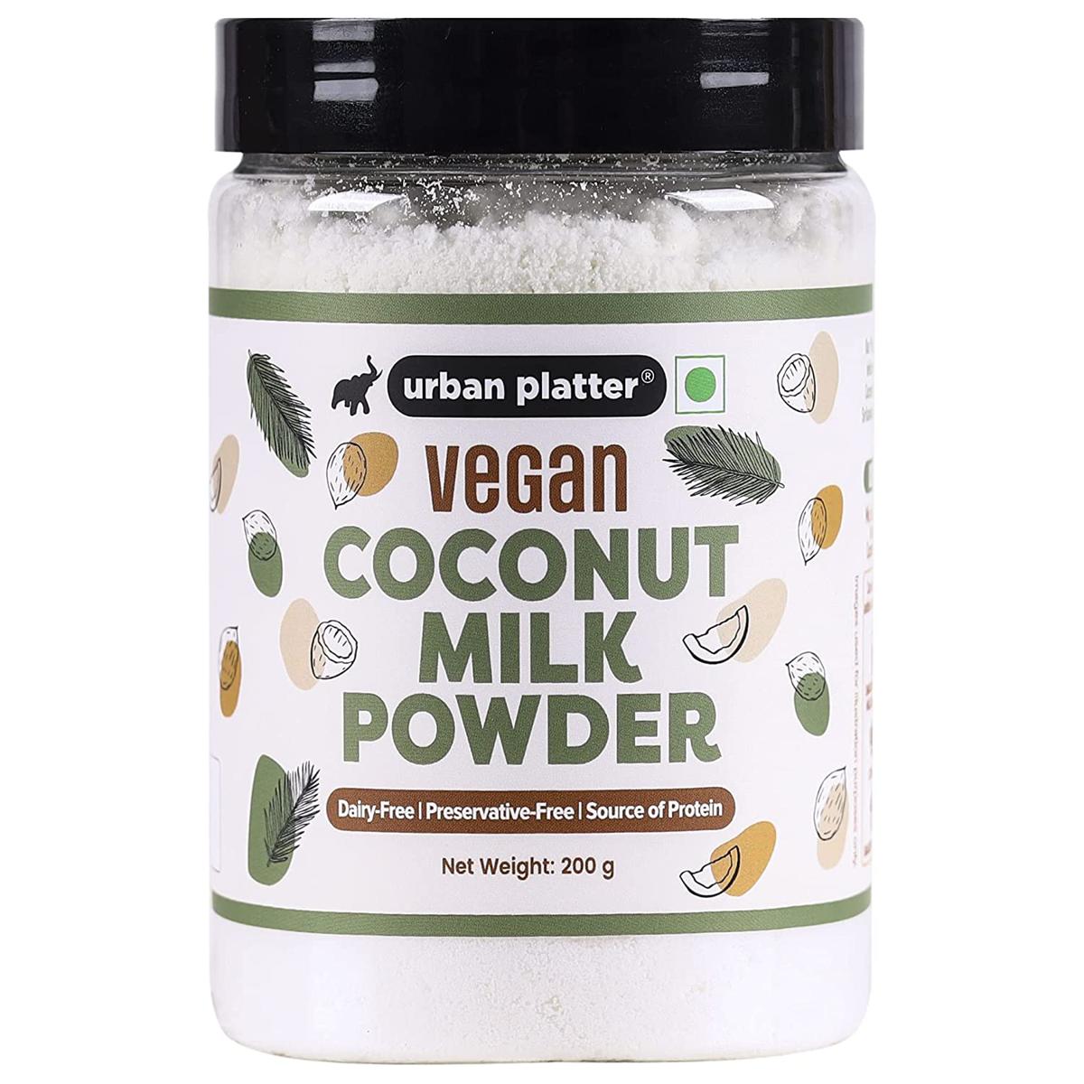 Urban Platter Vegan Coconut Milk Powder Jar, 200g (Preservative-Free ...