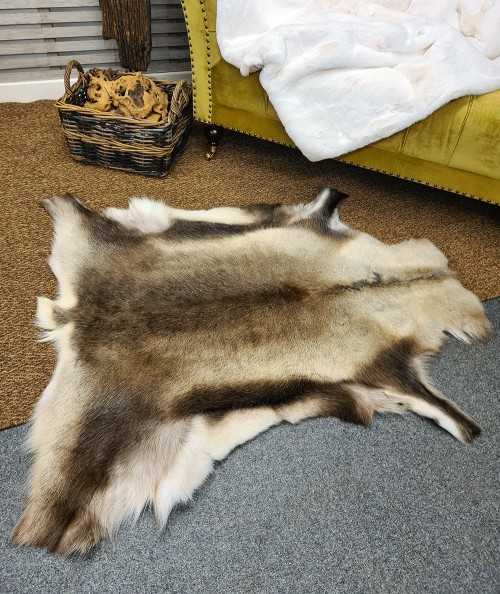 Real Reindeer Leather Hide Rugs, Soft Decoration Piece, Center table ...