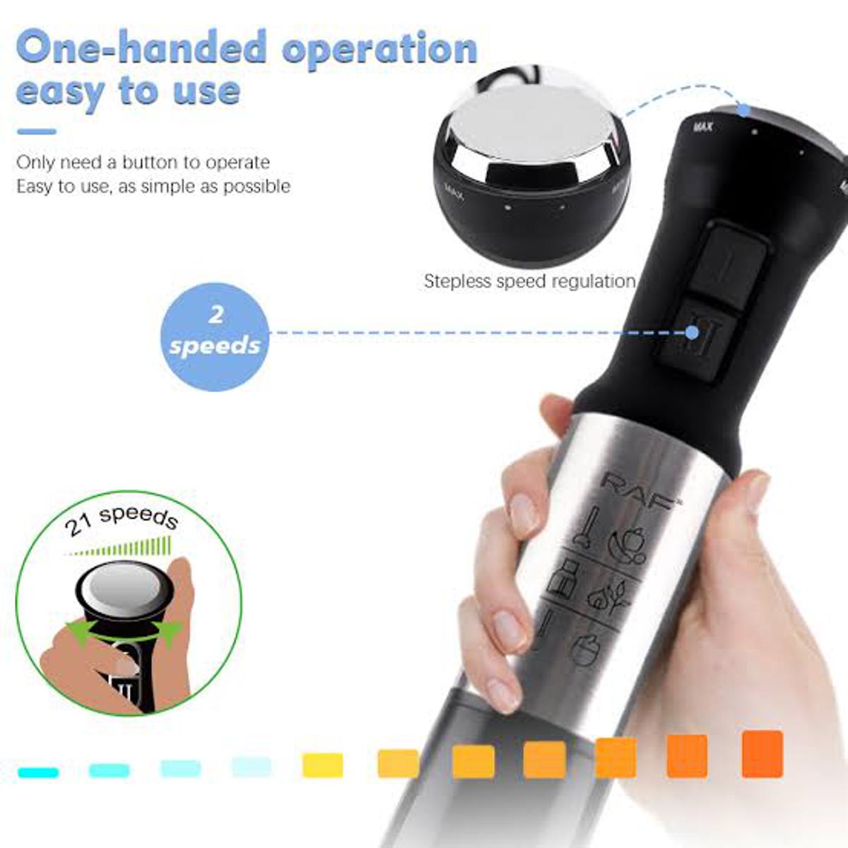 RAF Hand Blender R-294 Mixer 600W Stainless Steel | Daraz.pk