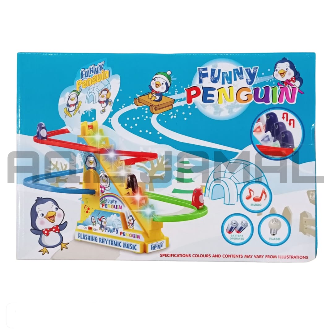 Baby Play Musical Penguin Race Track Toy With 3 Penguins Included For ...